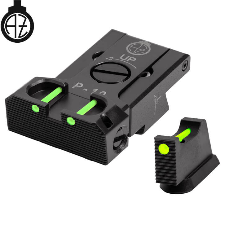 CZ P-10 fully adjustable sight set with fiber optics | type B