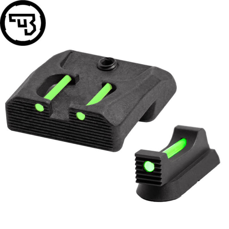 CZ 75B, CZ P-01, CZ 75 SP-01 fixed sight set with fiber optics | type B